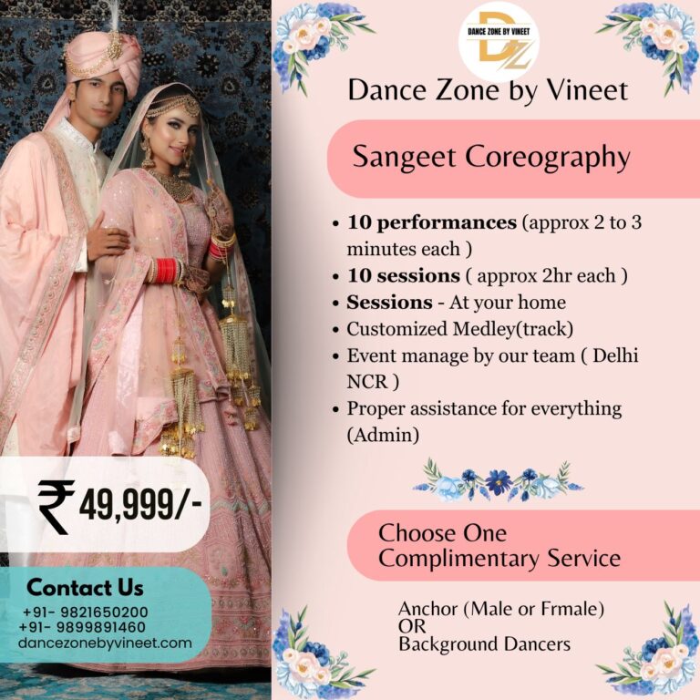 Best Wedding Choreography & Choreographer - DanceZonebyVineet